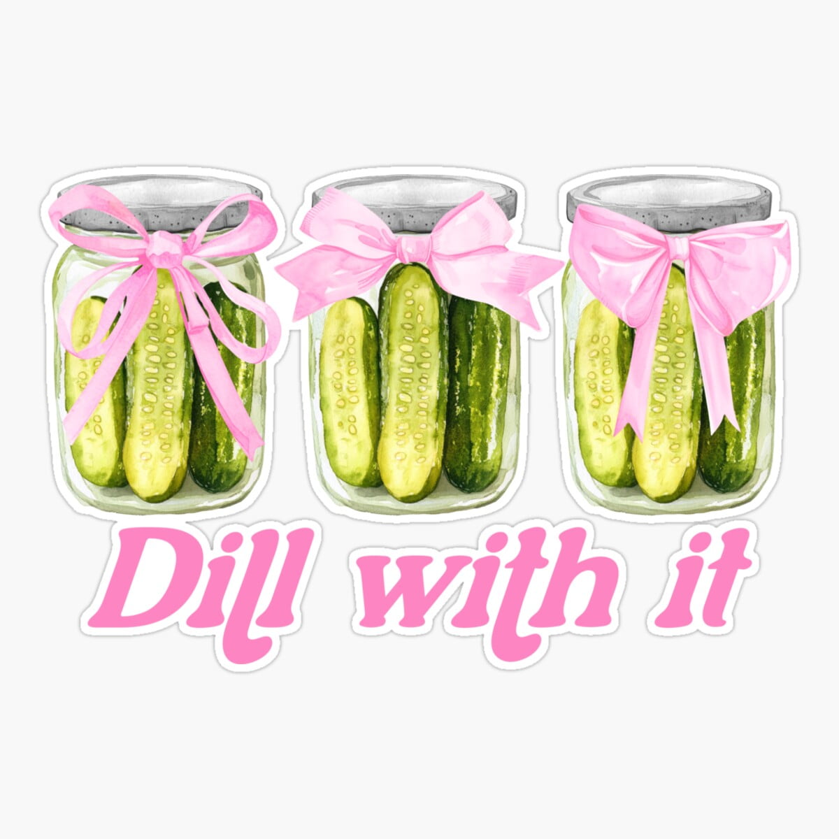 Maneki Dill With It Aka Coquette Pickle Jars Er, Phone Decal Water ...