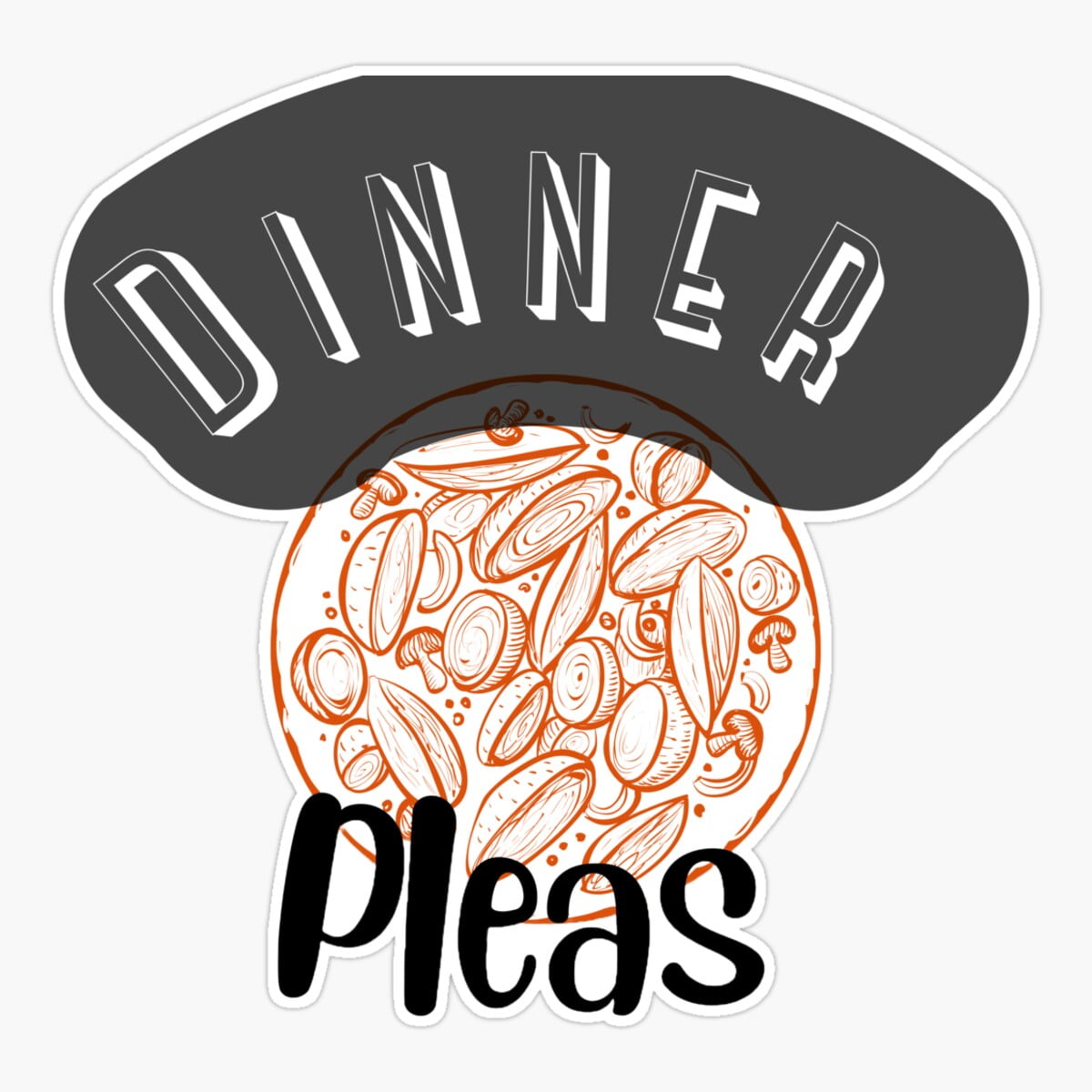 Maneki Dinner Please Sticker, Phone Decal Water Bottle Stickers Car ...