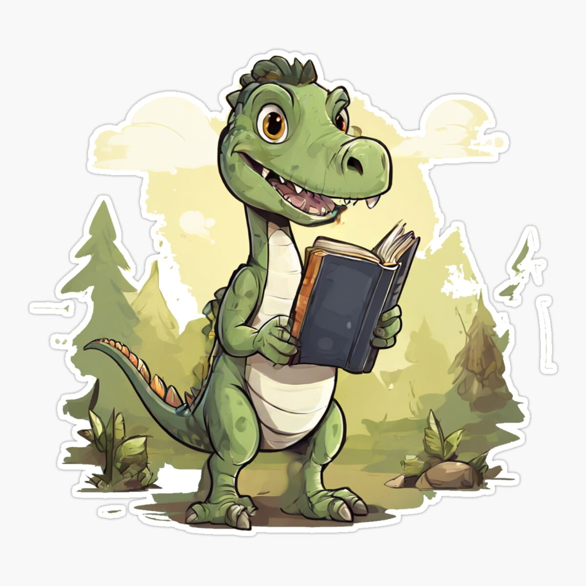 Maneki Dinosaurs: I I Also Read, I Could Be Alive Sticker, Phone Decal ...