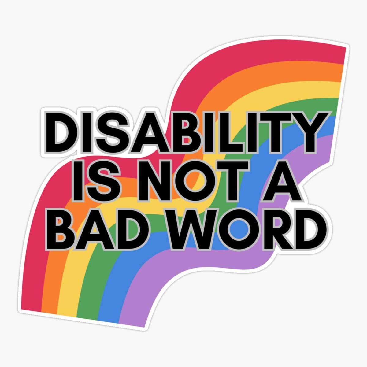 Maneki Disability Is Not A Bad Word Er, Phone Decal Water Bottle ...