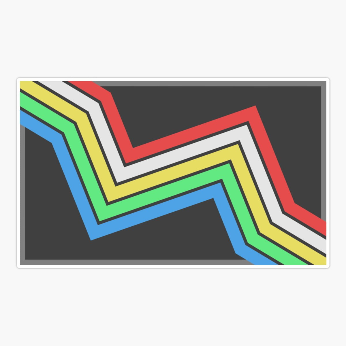 Maneki Disability Pride Flag - 2022 Revision, Version 1, Low Contrast ...