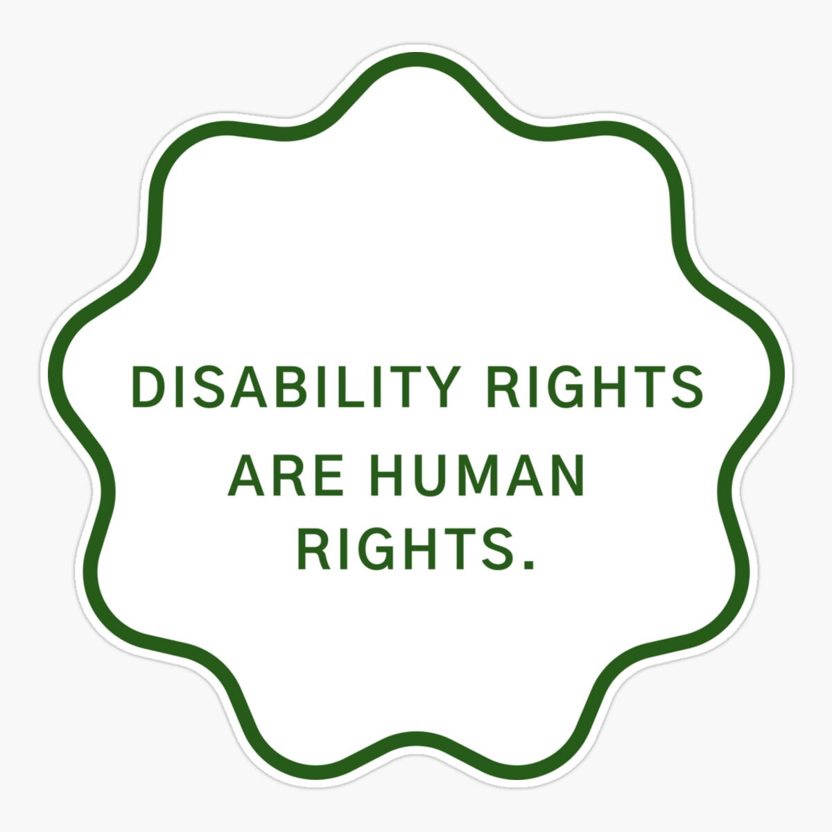 Maneki Disability Rights Are Human Rights Er, Phone Decal Water Bottle ...