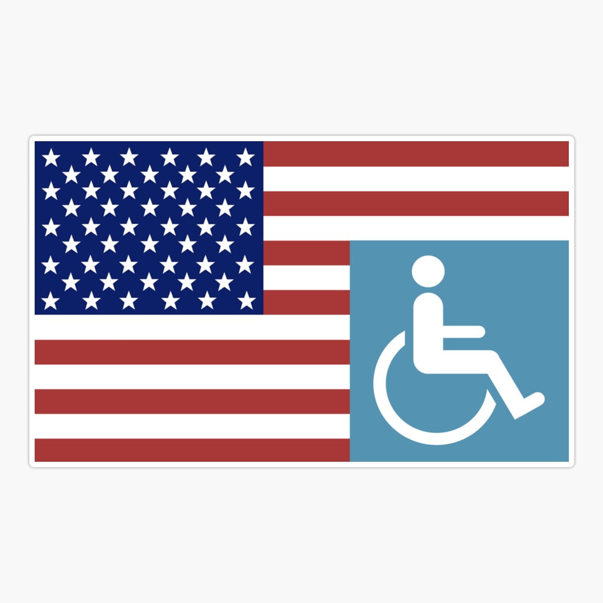 Maneki Disabled American Veteran Er, Phone Decal Water Bottle Stickers ...