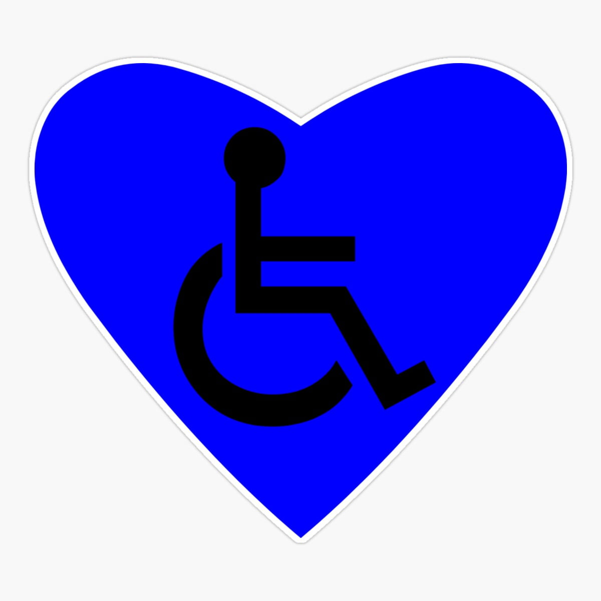 Maneki Disabled Wheelchair Symbol Er, Phone Decal Water Bottle Stickers ...