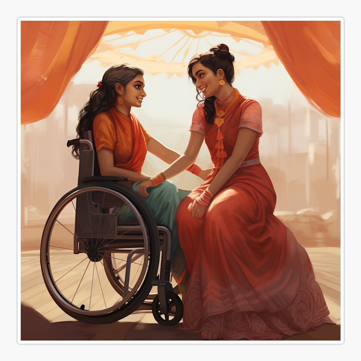 Maneki Diverse Desi Love | Ai Generated Art Er, Phone Decal Water ...