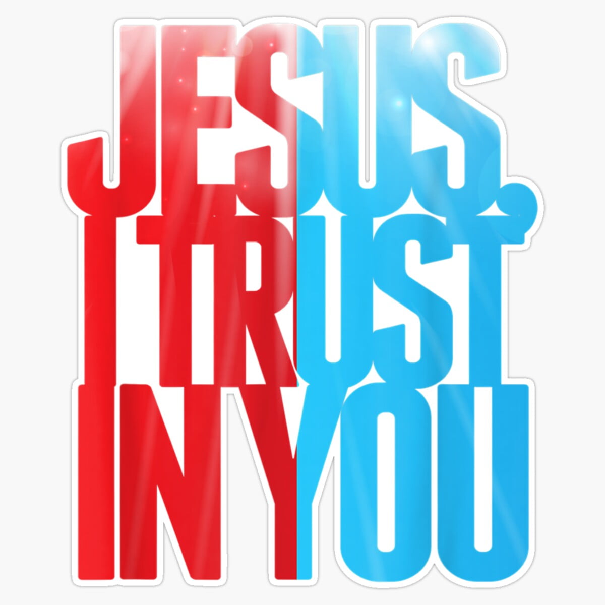 Maneki Divine Mercy I Trust In You St Faustina Catholic Er, Phone Decal ...