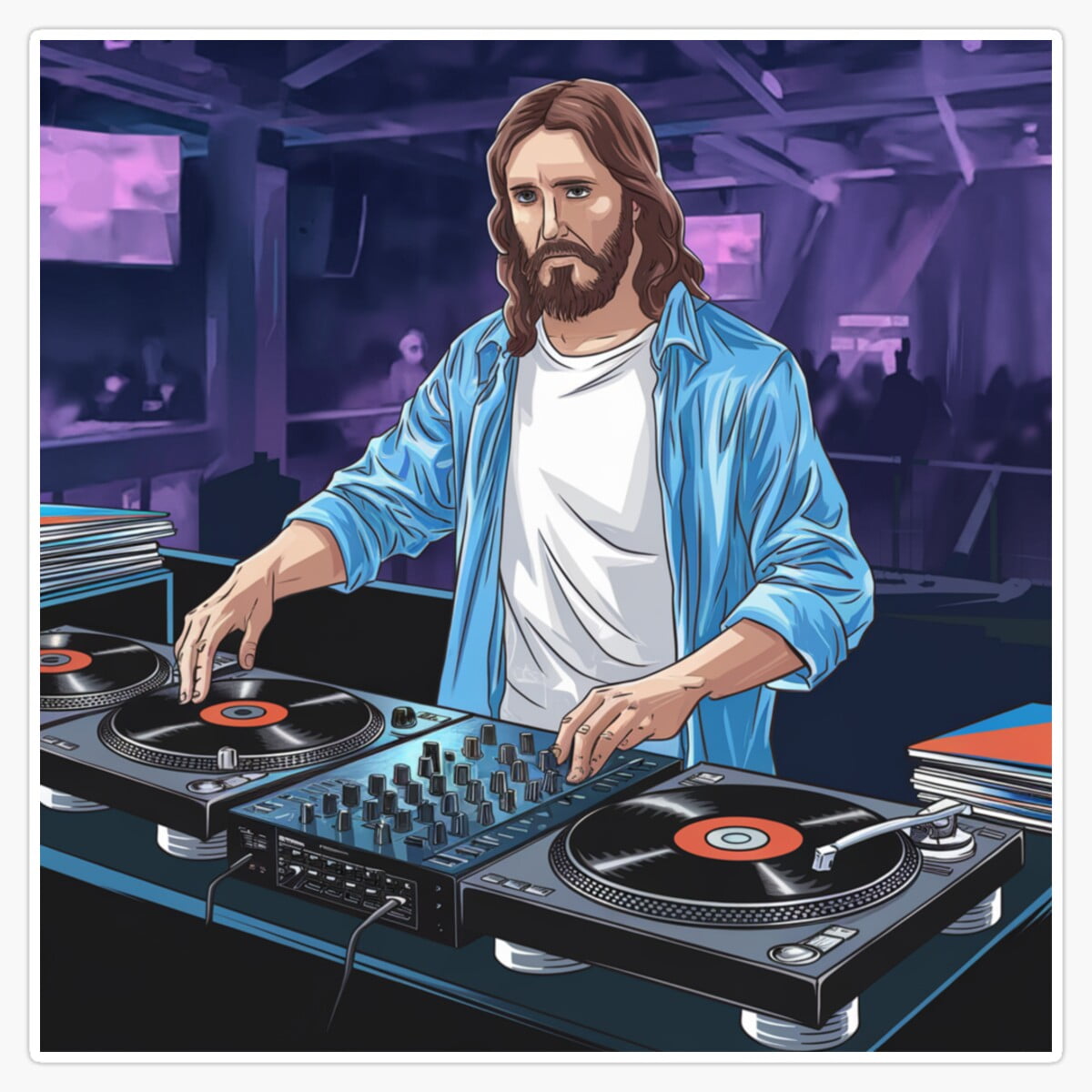 Maneki Dj: God Dj Er, Phone Decal Water Bottle Stickers Car Decals ...