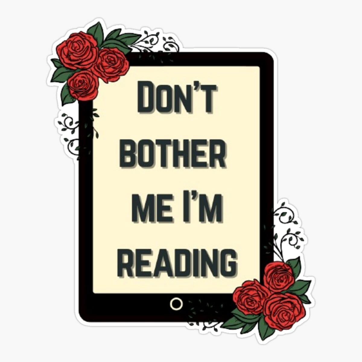 Maneki Do Not Disturb Reading Sticker, Phone Decal Water Bottle ...