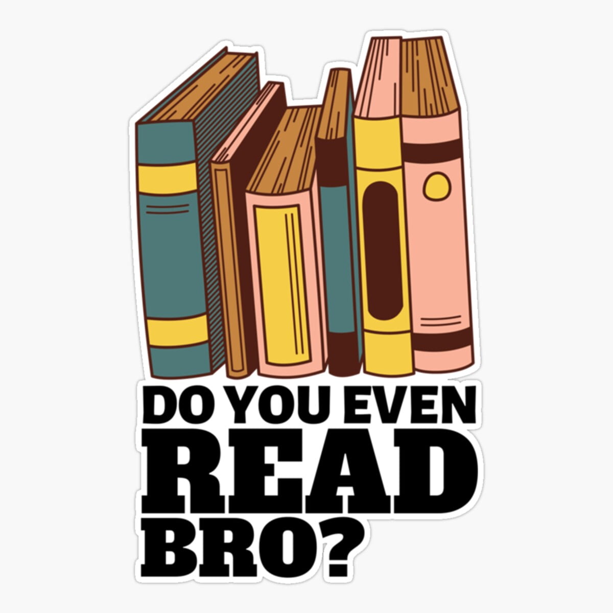 Maneki Do You Even Read Bro Sticker, Phone Decal Water Bottle Stickers ...