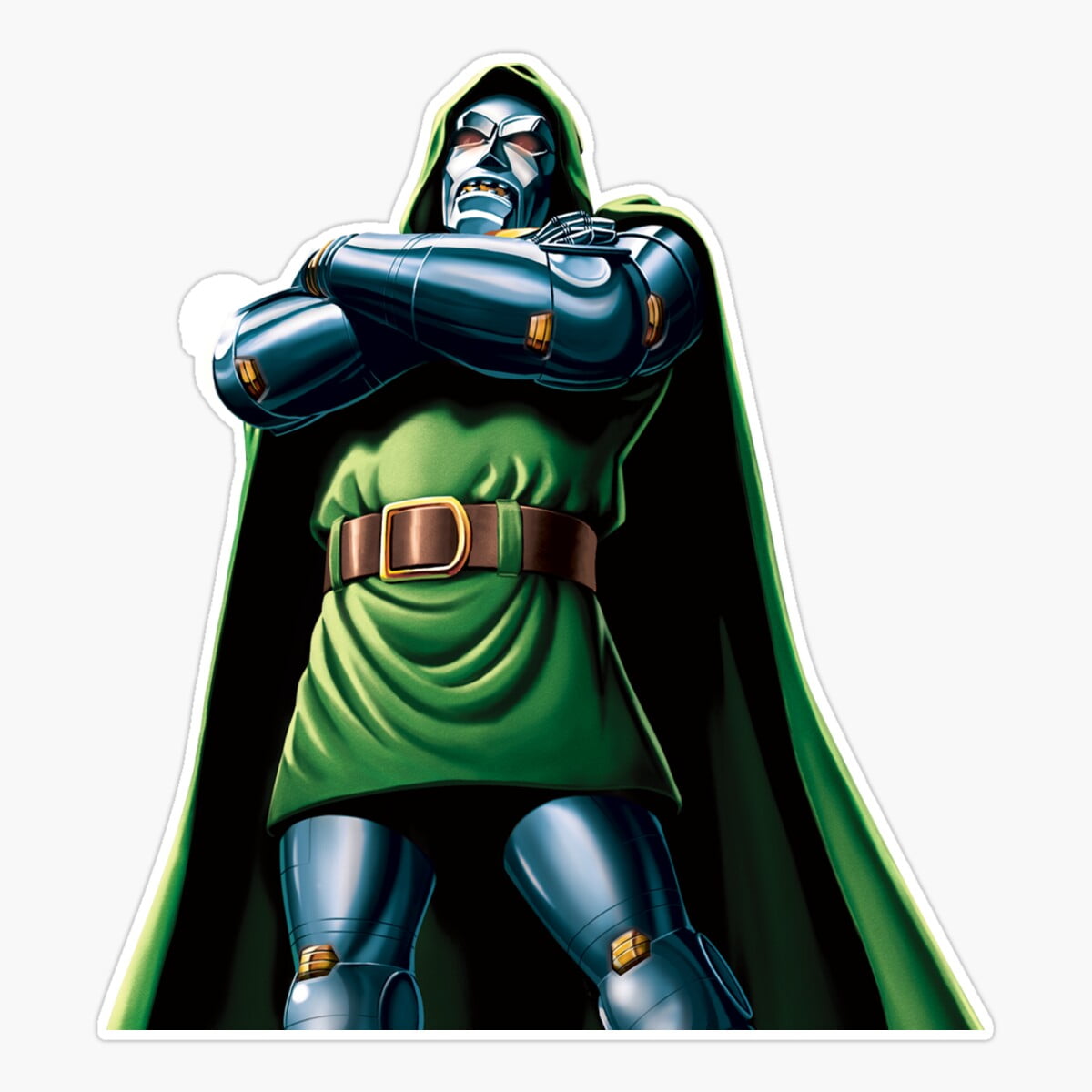 Maneki Doctor Doom Pose Er, Phone Decal Water Bottle Stickers Car ...