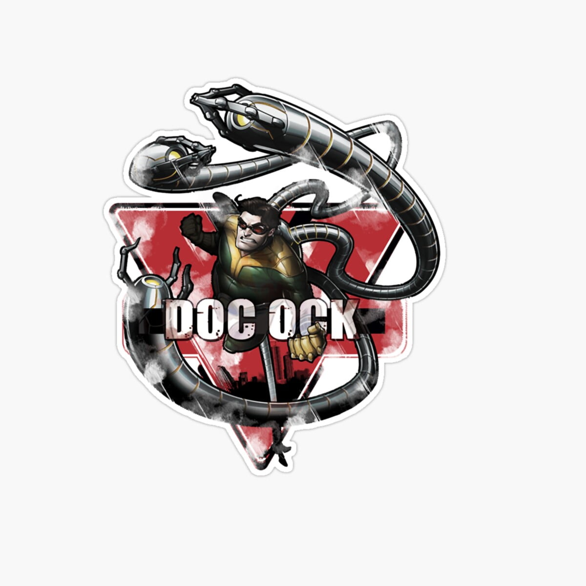 Maneki Doctor Octopus Doc Ock Long Sleeve Er, Phone Decal Water Bottle ...