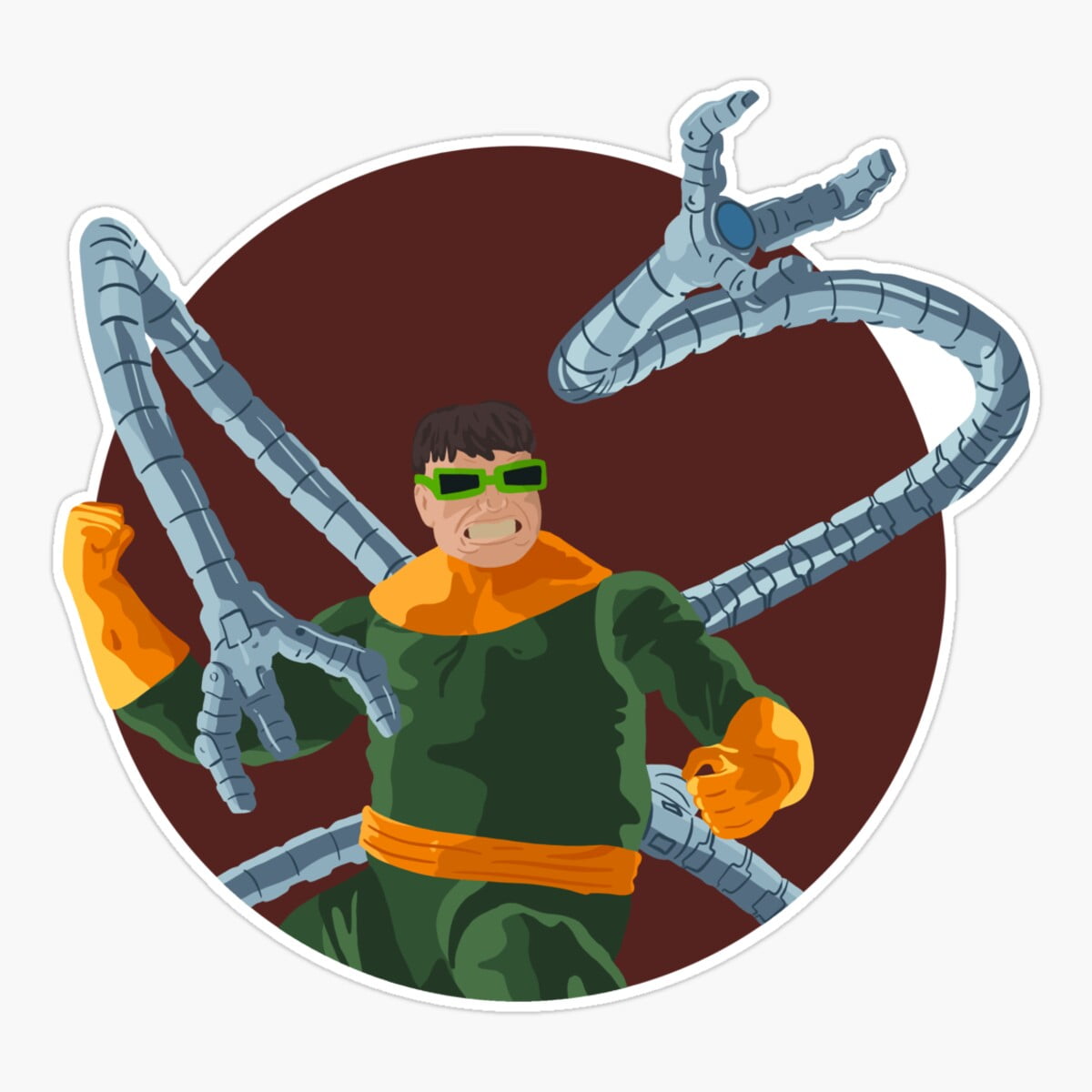 Maneki Doctor Octopus Sinister Six Er Er, Phone Decal Water Bottle ...