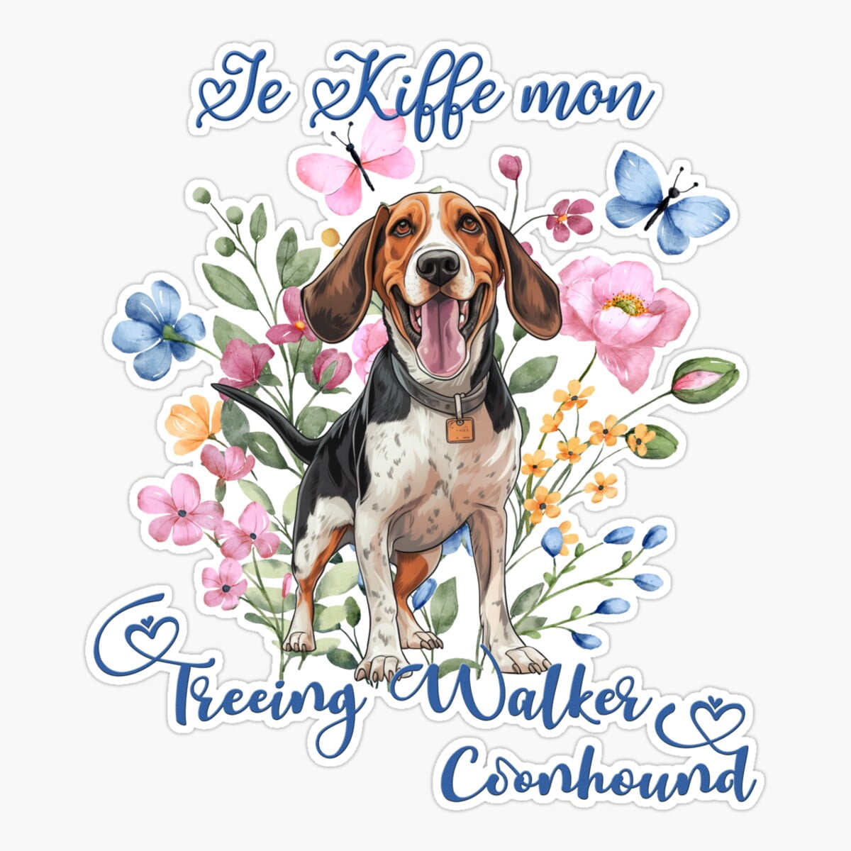 Maneki Dog Treeing Walker Coonhound, I Love My Treeing Walker Coonhound ...