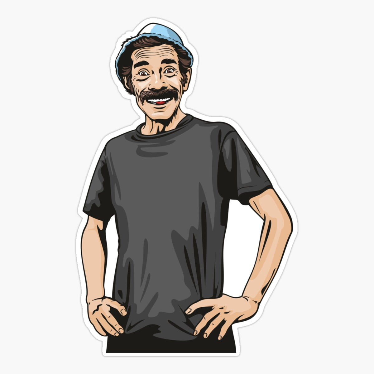 Maneki Don Ramon - El Chavo Del Ocho Sticker, Phone Decal Water Bottle ...