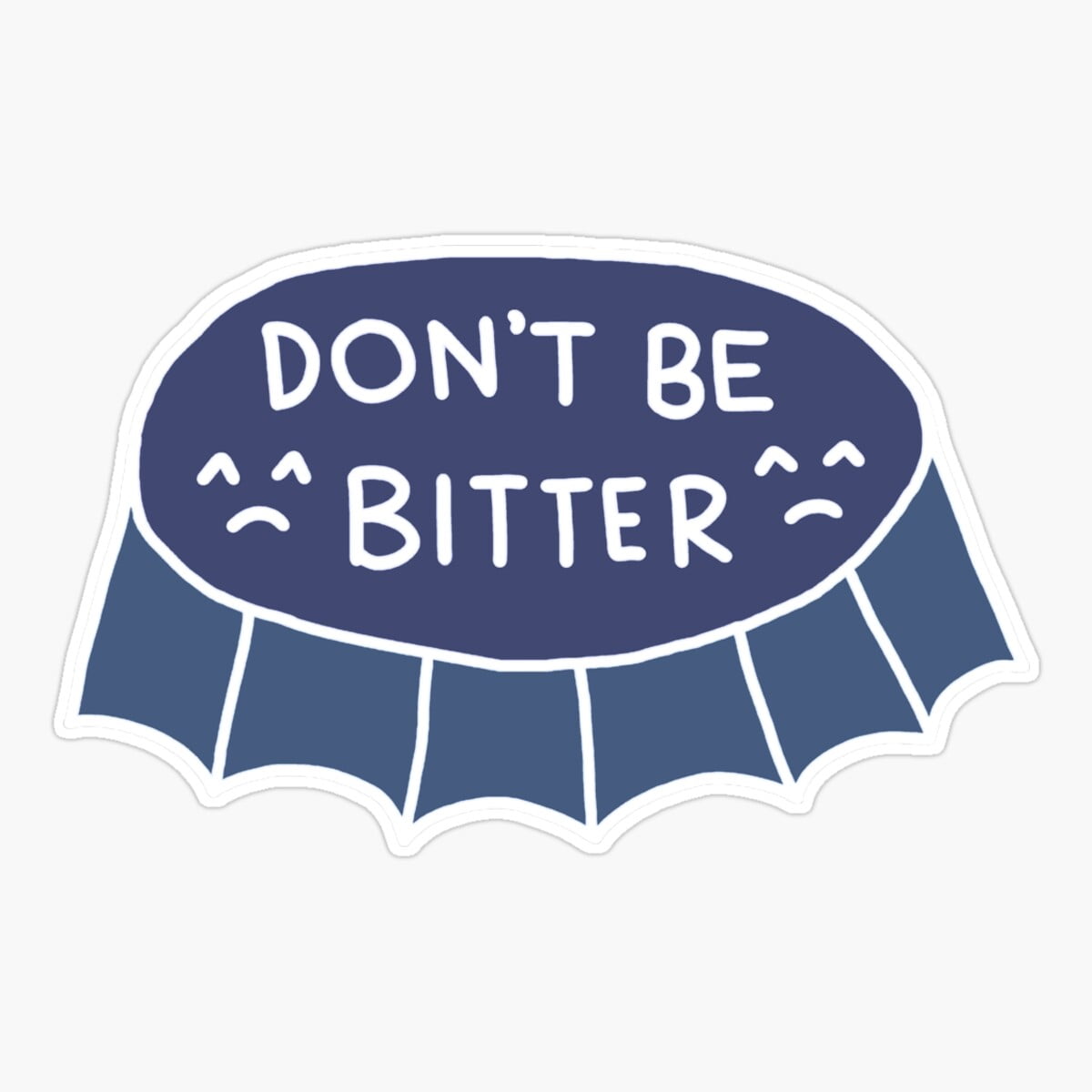 Maneki Don'T Be Bitter Beer Bottle Cap Er, Phone Decal Water Bottle ...