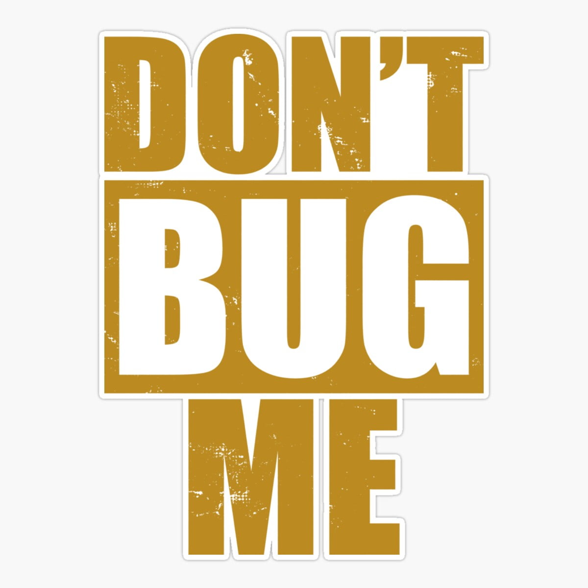 Maneki Don'T Bug Me Sticker, Phone Decal Water Bottle Stickers Car ...