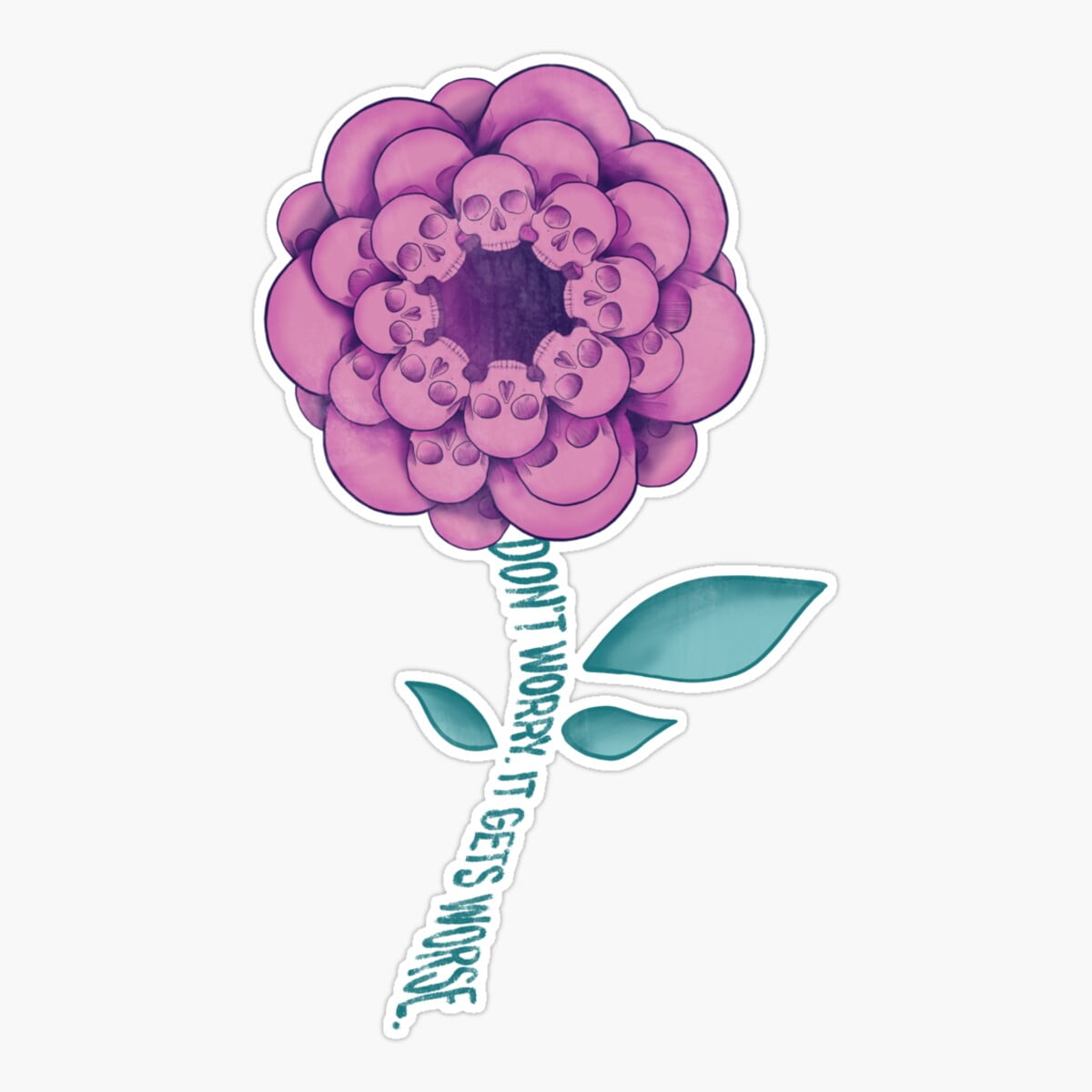 Maneki Don’T Worry. It Gets Worse. Er, Phone Decal Water Bottle ...