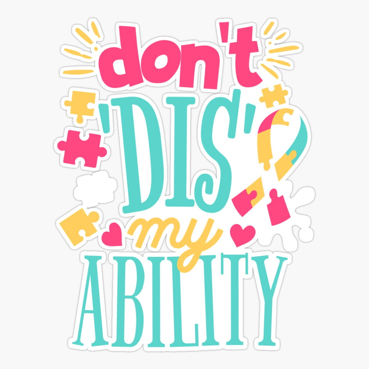 Maneki Dont 'Dis' My Ability Er, Phone Decal Water Bottle Stickers Car ...