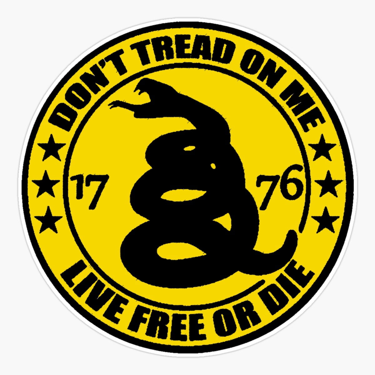 Maneki Dont Tread On Me - Live Ree Or Die Er, Phone Decal Water Bottle ...