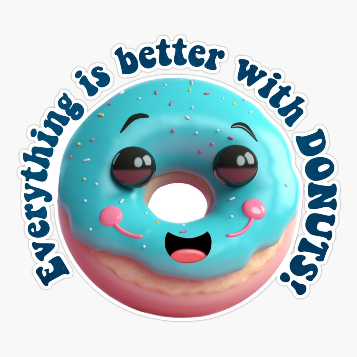 Maneki Donut Pun Kawaii| Unny Sayings| Donut Puns| Everything Is Better ...