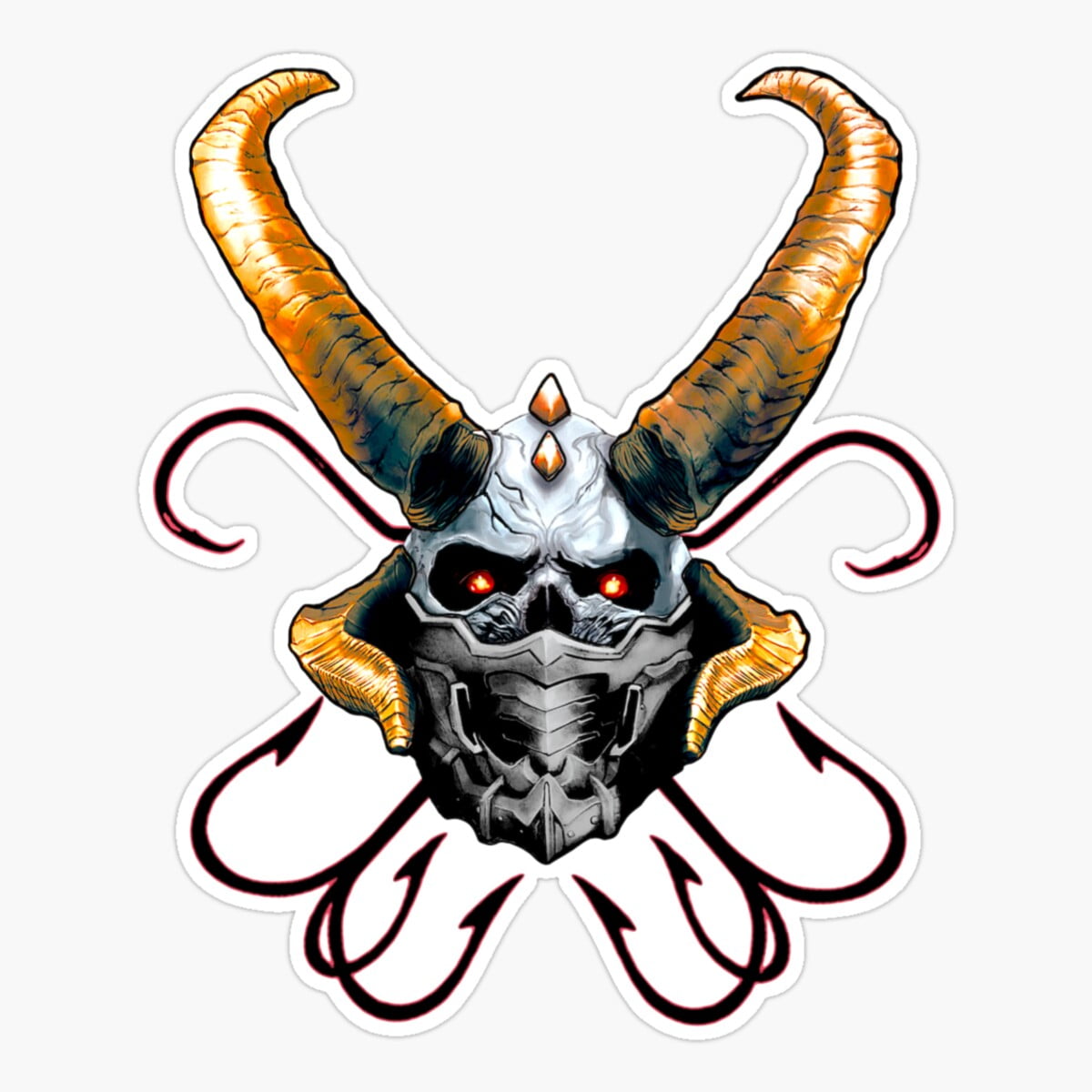 Maneki Doom Marauder Er, Phone Decal Water Bottle Stickers Car Decals ...