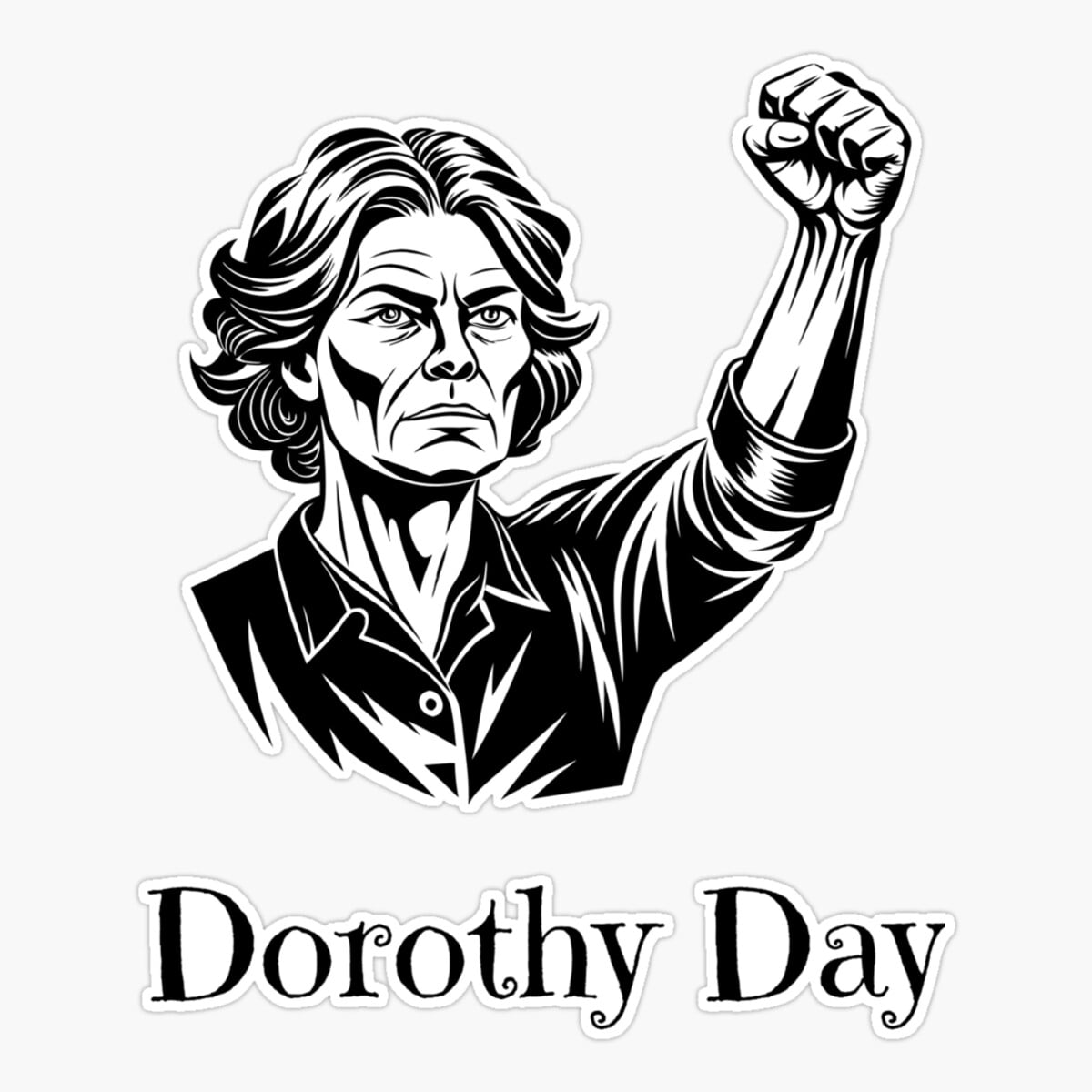 Maneki Dorothy'S Revolution, Dorothy Day Sticker, Phone Decal Water ...