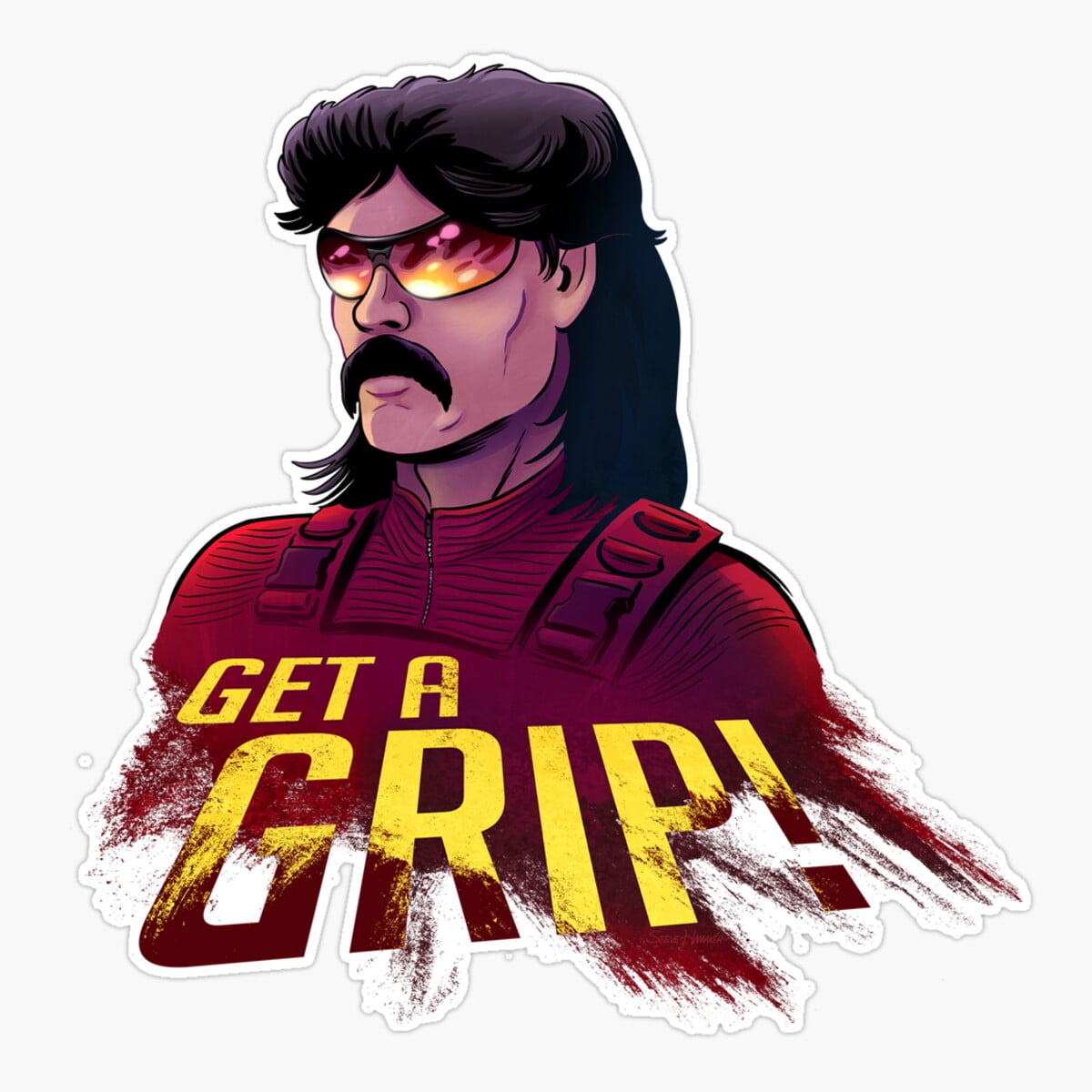 Maneki Dr. Disrespect Er, Phone Decal Water Bottle Stickers Car Decals ...