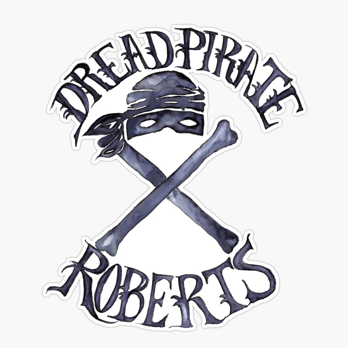 Maneki Dread Pirate Watercolor Er, Phone Decal Water Bottle Stickers ...