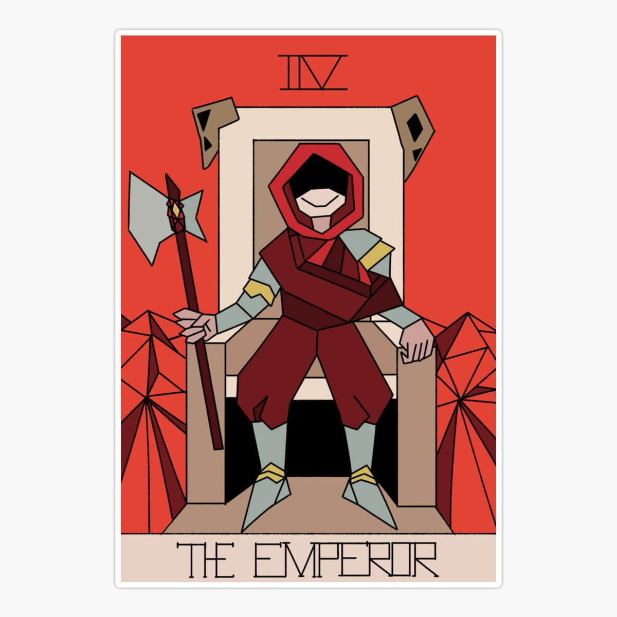Maneki Dream Smp Tarot Card Iv: The Emperor Er, Phone Decal Water ...