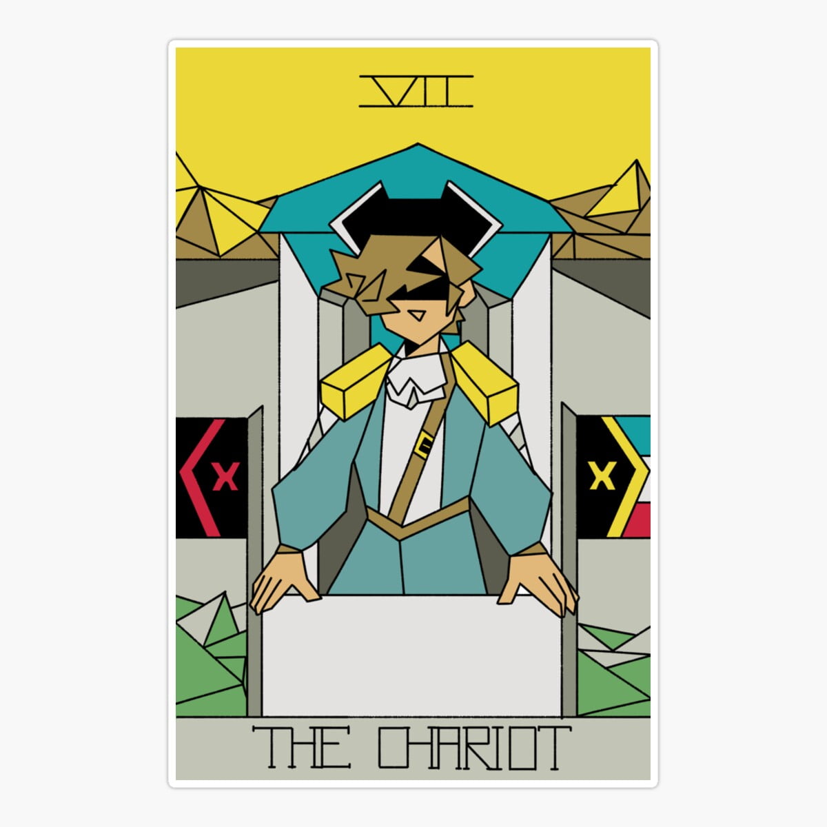 Maneki Dream Smp Tarot Card Vii: The Chariot Er, Phone Decal Water ...