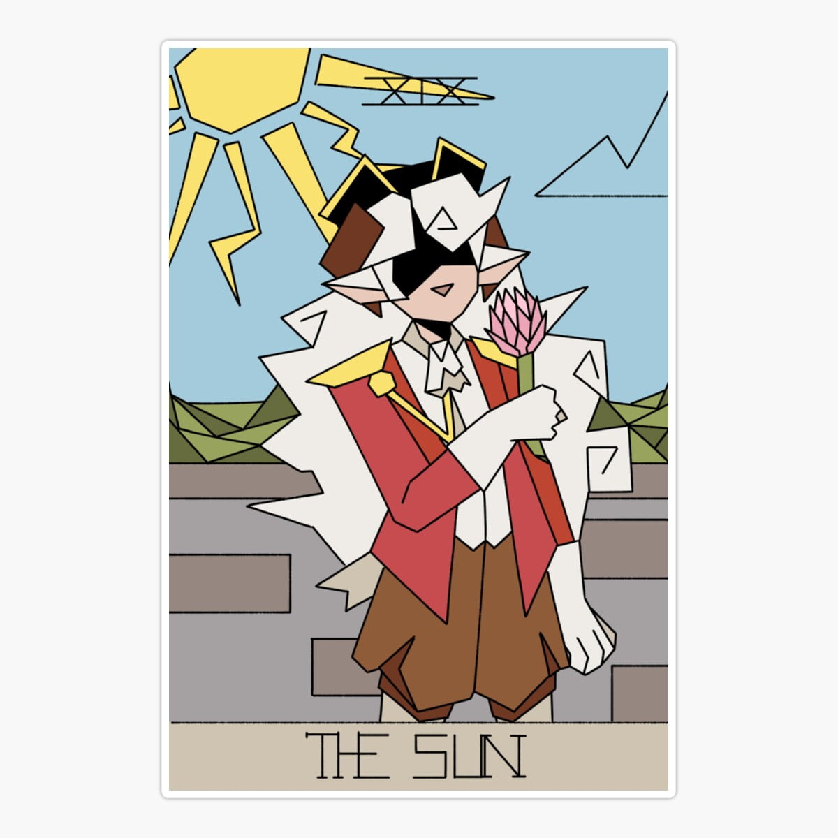 Maneki Dream Smp Tarot Card Xix: The Sun Er, Phone Decal Water Bottle ...