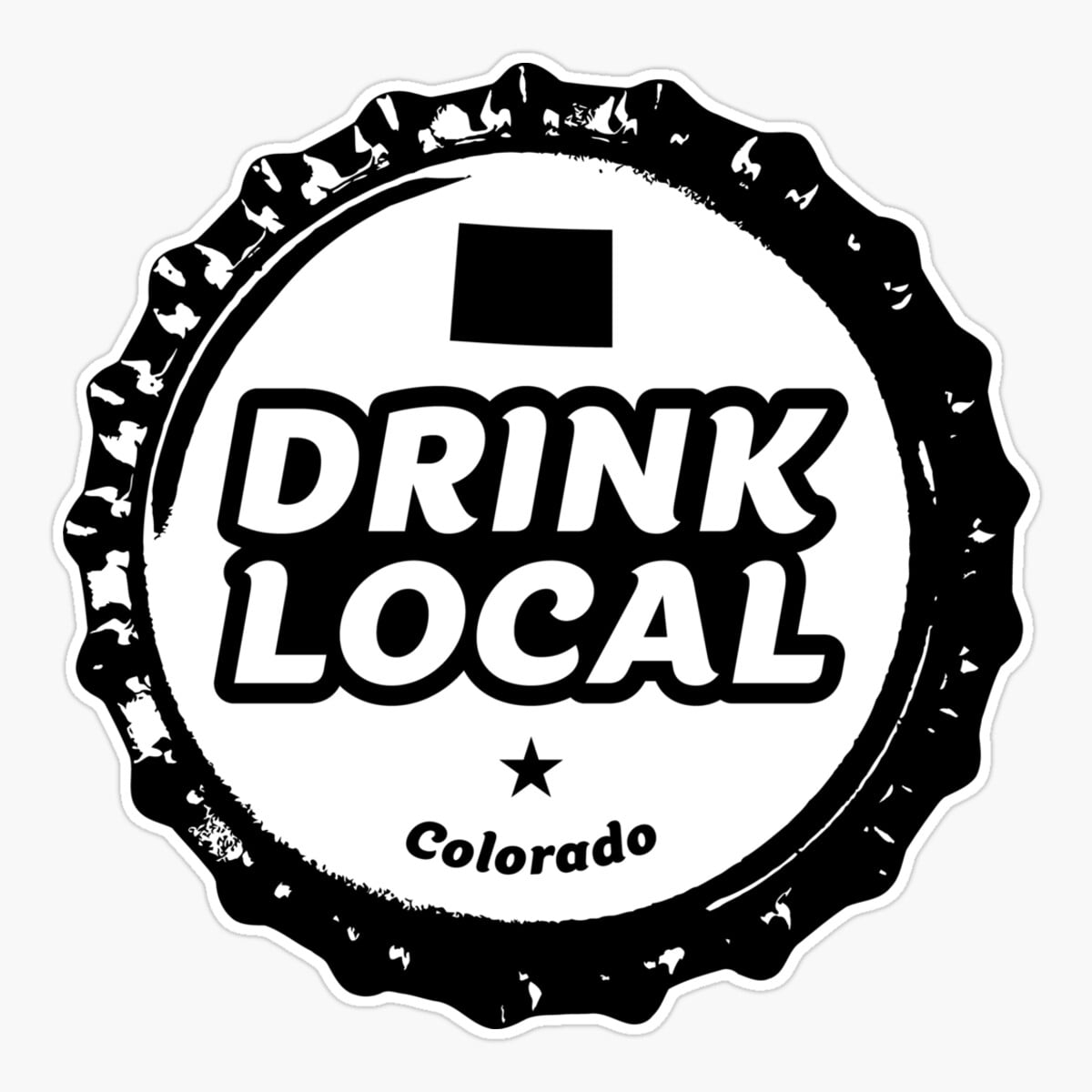 Maneki Drink Local Colorado Craft Beer Bottle Cap Er, Phone Decal Water ...
