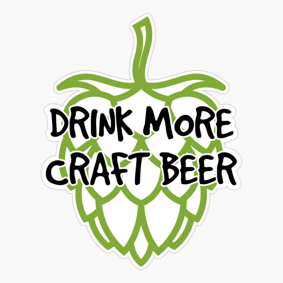 Maneki Drink More Craft Beer Er, Phone Decal Water Bottle Stickers Car ...