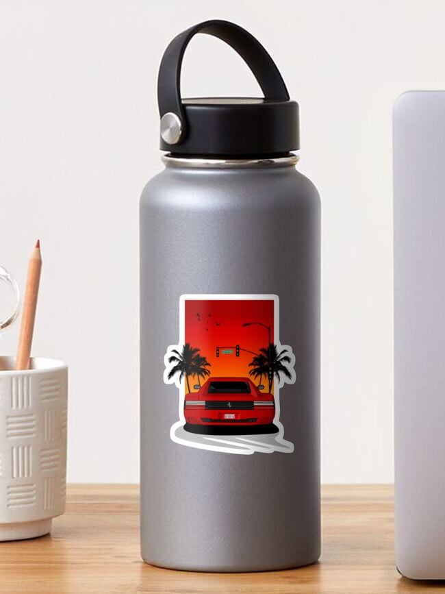 Maneki Drive By Sunset Sticker, Phone Decal Water Bottle Stickers Car ...