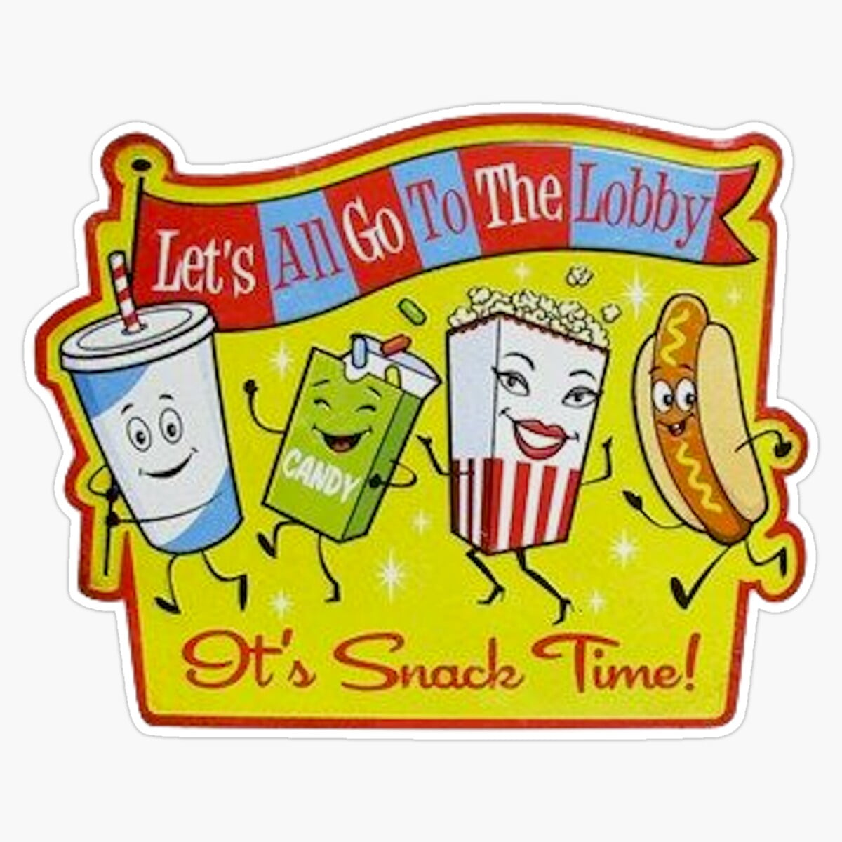 Maneki Drive In Snack Time Er, Phone Decal Water Bottle Stickers Car ...