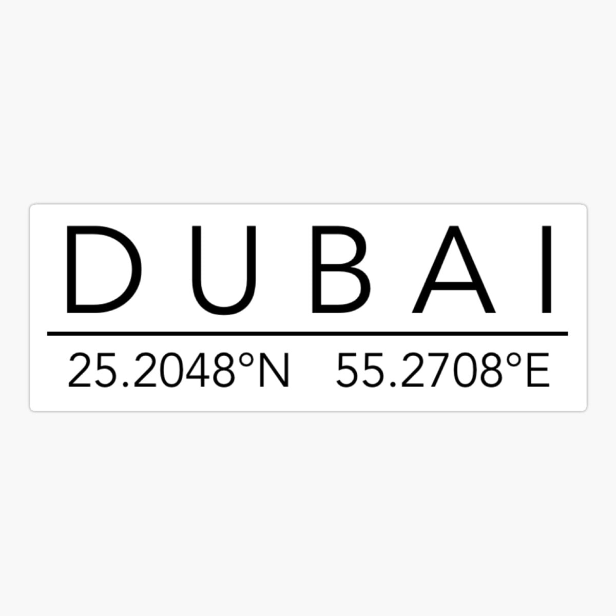 Maneki Dubai Sticker, Phone Decal Water Bottle Stickers Car Decals ...