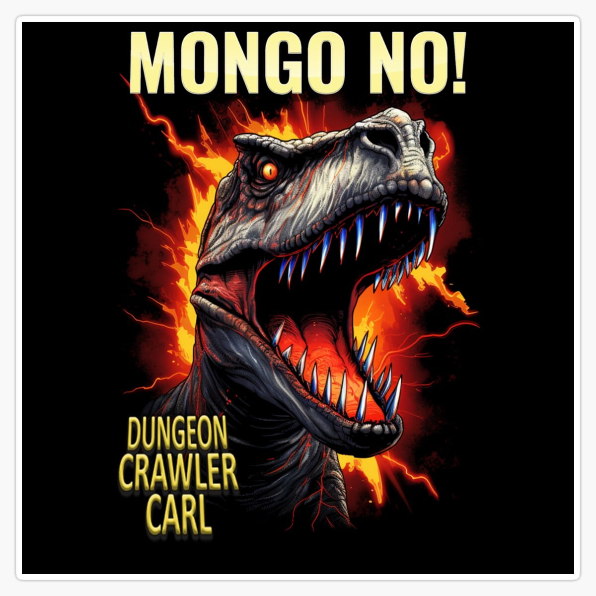 Maneki Dungeon Crawler Carl - Mongo! No! Er, Phone Decal Water Bottle ...