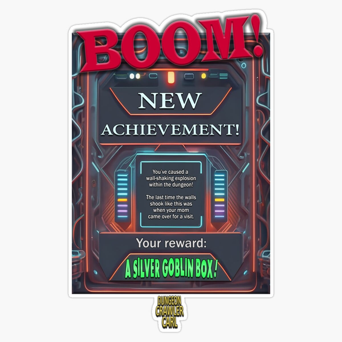 Maneki Dungeon Crawler Carl - New Achievement: Boom! Er, Phone Decal ...