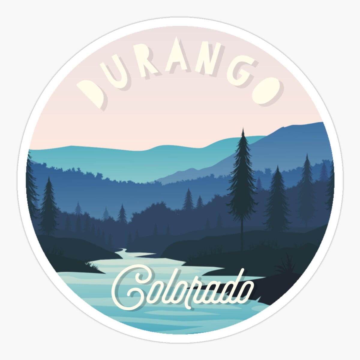 Maneki Durango, Colorado Sticker, Phone Decal Water Bottle Stickers Car ...