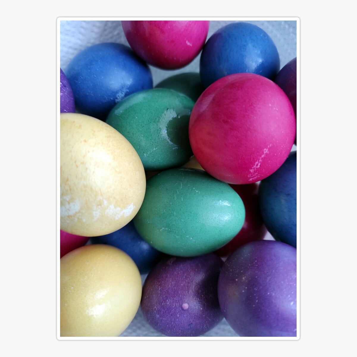 Maneki Dyed Easter Eggs Sticker, Phone Decal Water Bottle Stickers Car ...