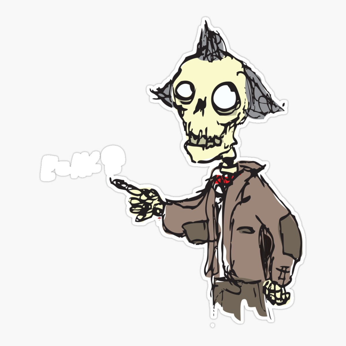 Maneki E = Mc Scared Er, Phone Decal Water Bottle Stickers Car Decals, Funny Birthday Gift ...