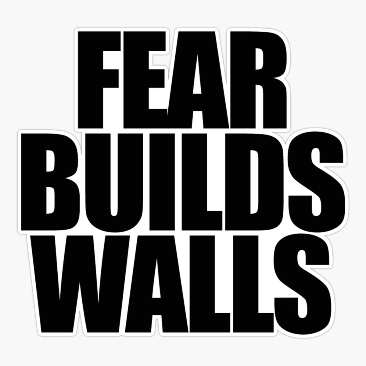 Maneki Ear Builds Walls Sticker, Phone Decal Water Bottle Stickers Car ...