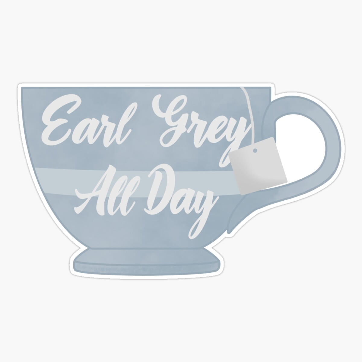 Maneki Earl Grey All Day Teacup Er, Phone Decal Water Bottle Stickers ...