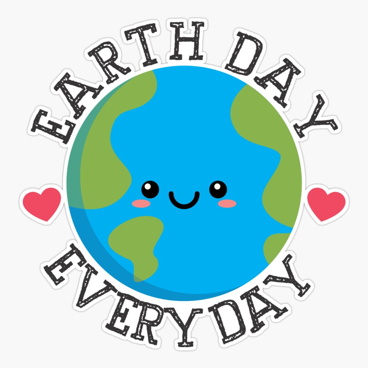 Maneki Earth Day Everyday Kawaii Cute Shirt Er, Phone Decal Water ...