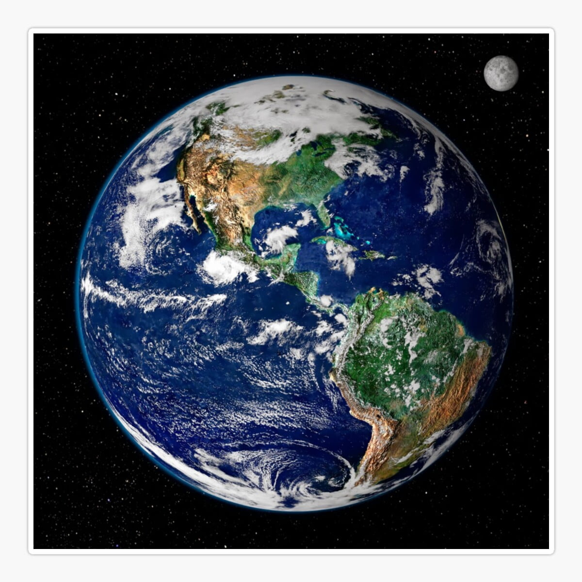 Maneki Earth Rom Space Sticker, Phone Decal Water Bottle Stickers Car ...