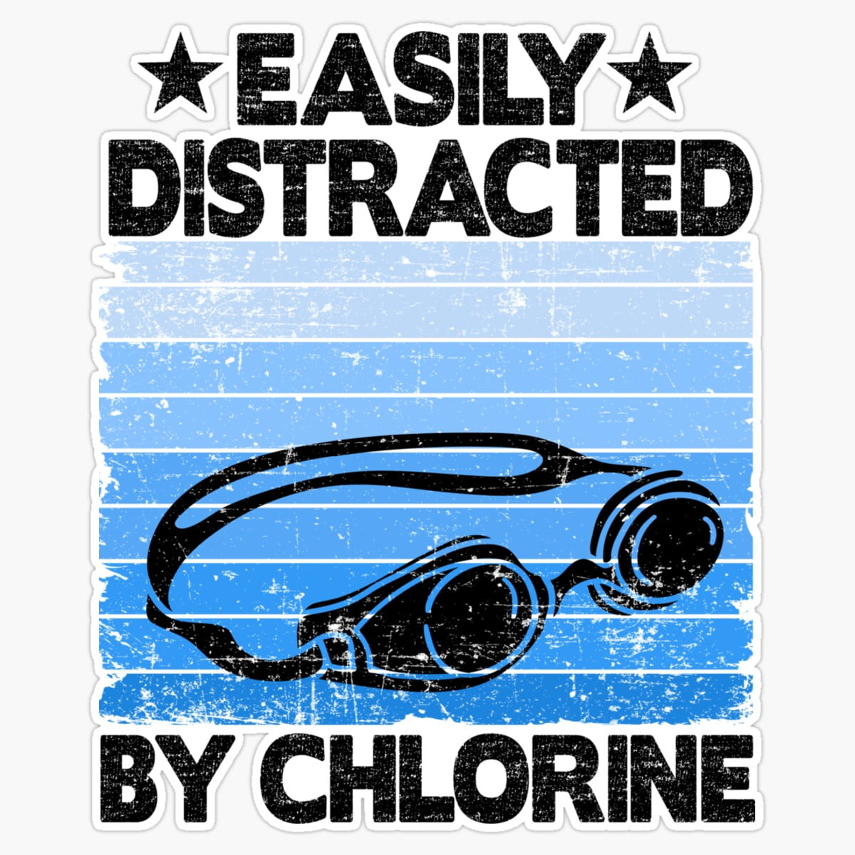 Maneki Easily Distracted By Chlorine Funny Swimmer Team Gift Er, Phone ...