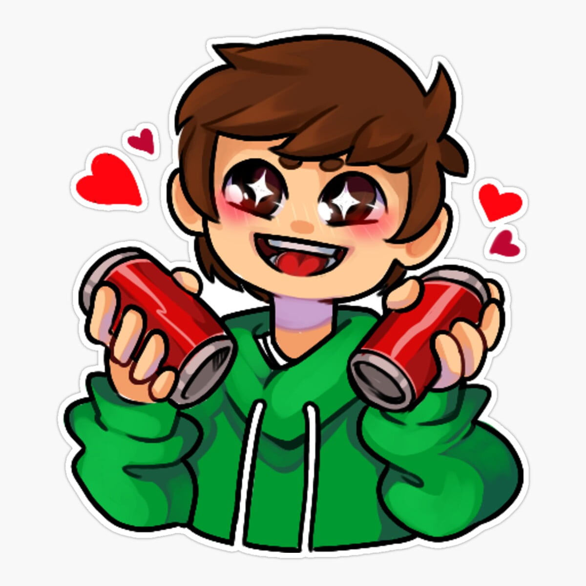 Maneki Edd, Eddsworld Er 1 Er, Phone Decal Water Bottle Stickers Car ...