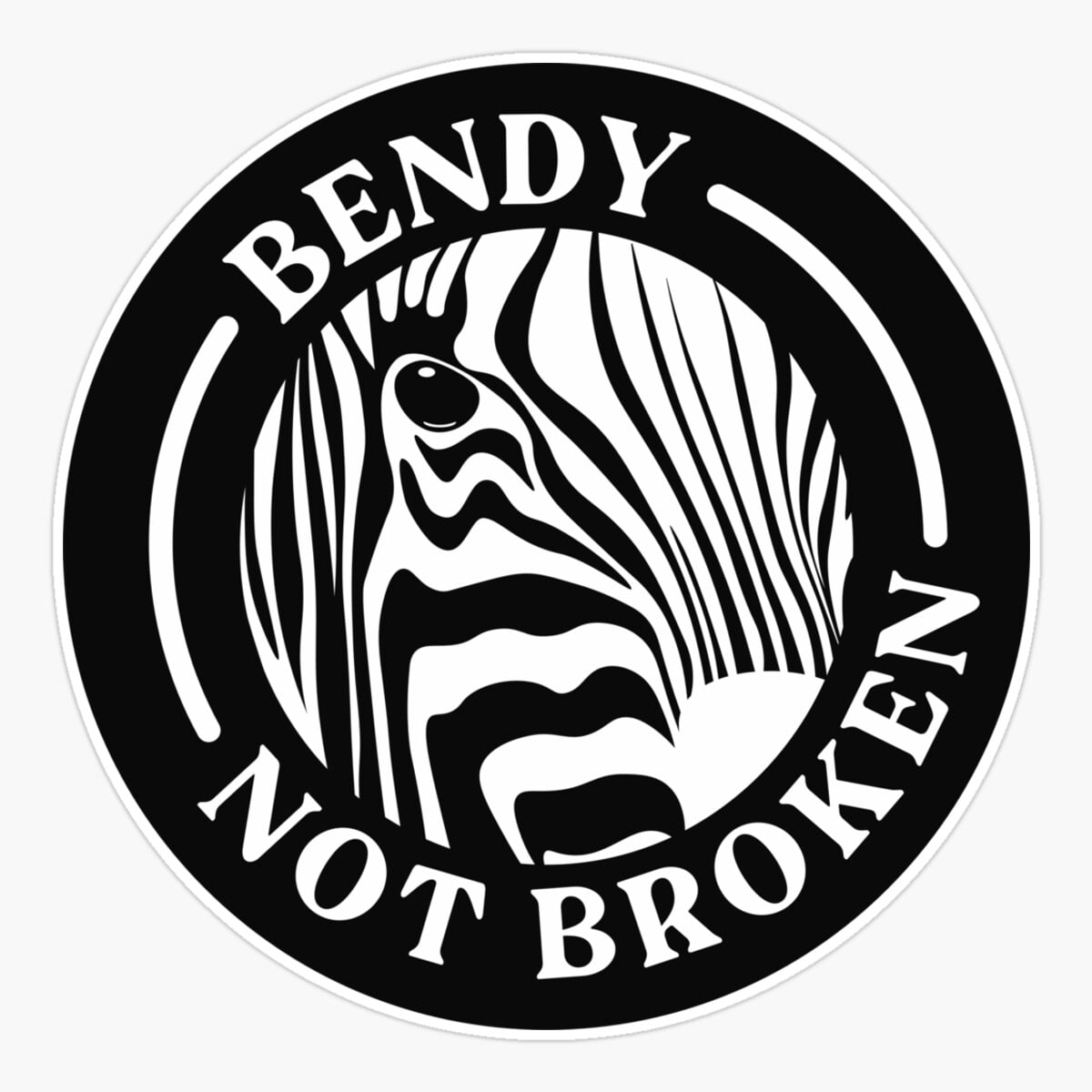 Maneki Ehlers-Danlos Syndrome Zebra - Bendy Not Broken - White Er ...