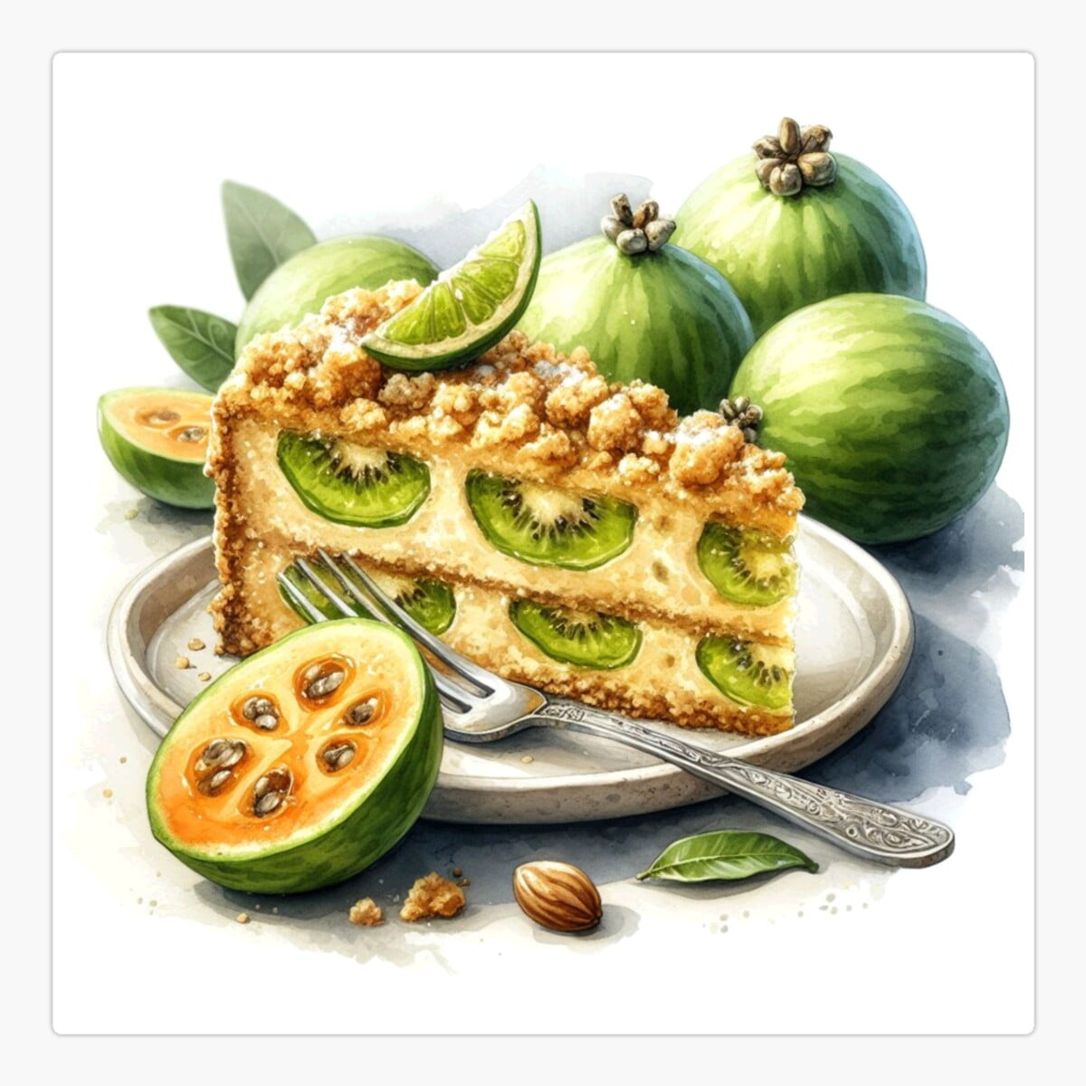 Maneki Eijoa Crumble Slice Sticker, Phone Decal Water Bottle Stickers ...