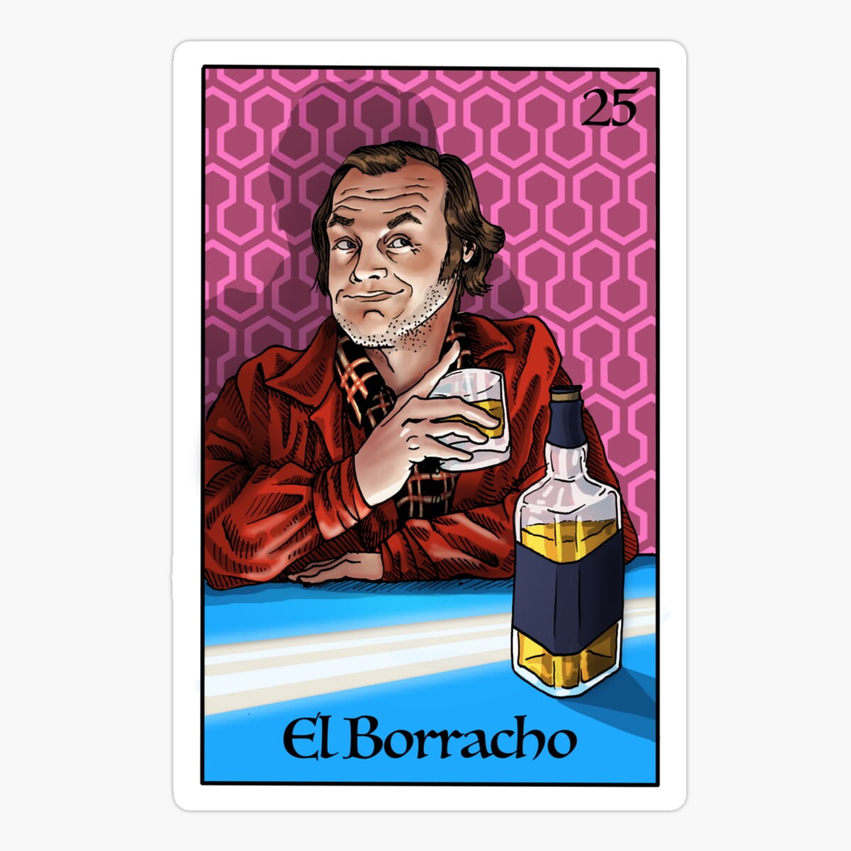Maneki El Borracho Mexican Lottery Card Inspired By El Resplandor Er ...